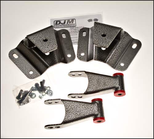 DJM - 1965–1972 Ford F100 4 inch Rear Leaf Spring Hanger and Shackle ...